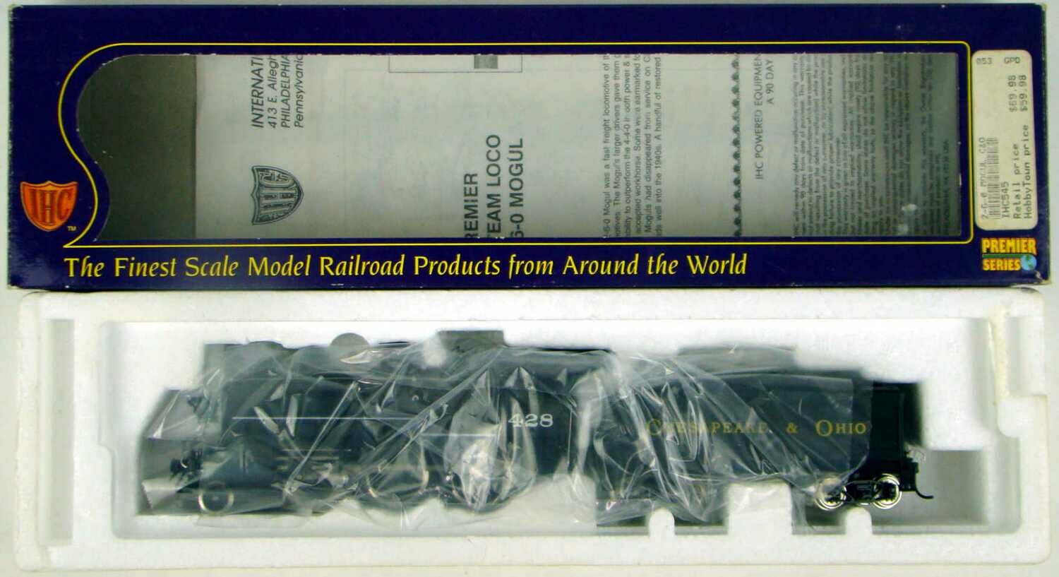 IHC M545 C&O Class E-5 2-6-0 Mogul Locomotive #428 HO Scale