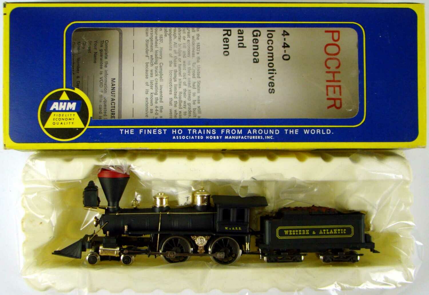 AHM5068 W&ARR 4-4-0 Genoa American Standard Locomotive HO Scale