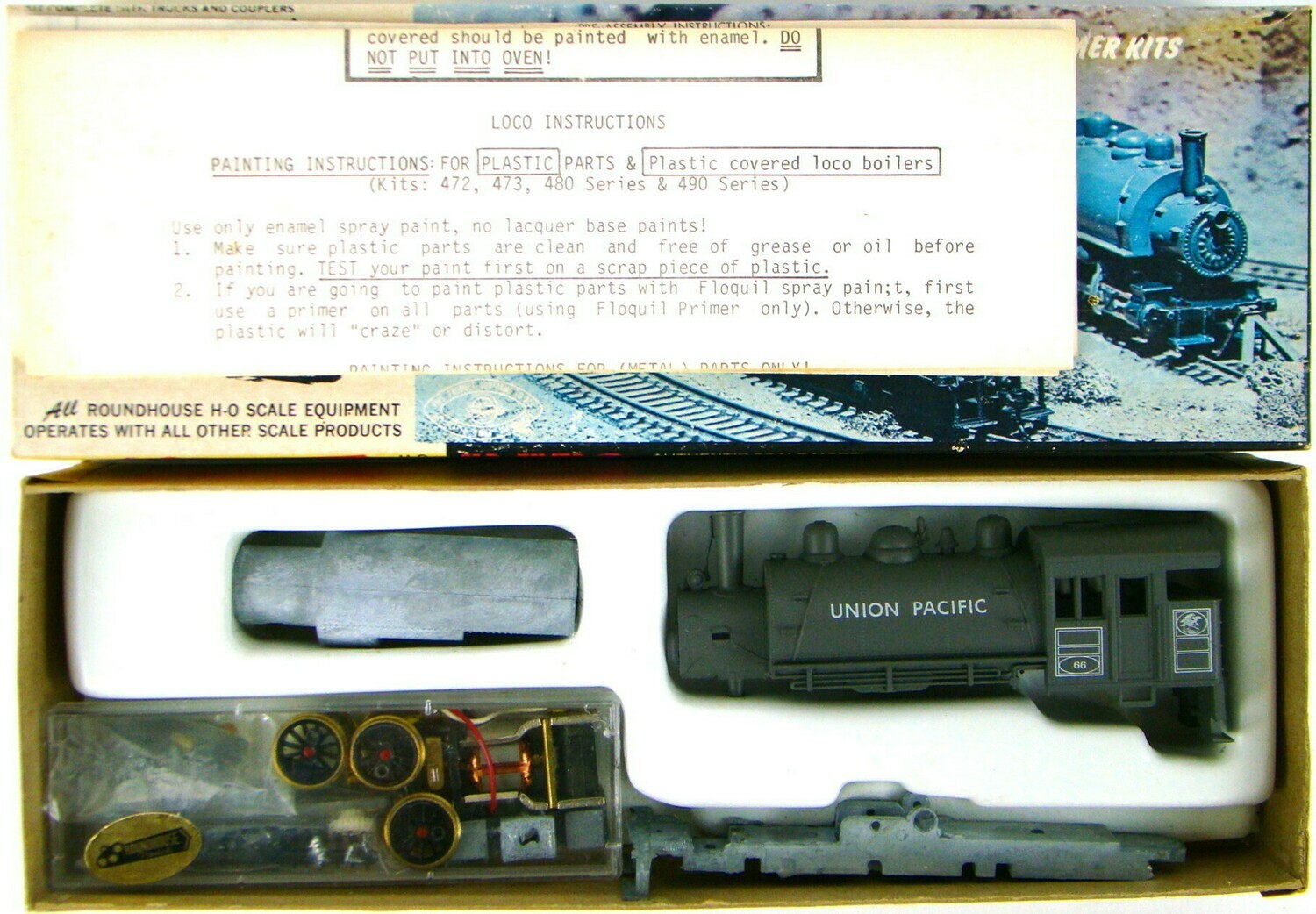 Roundhouse 425 Union Pacific 0-6-0 Saddle Tank Switcher Locomotive HO Scale