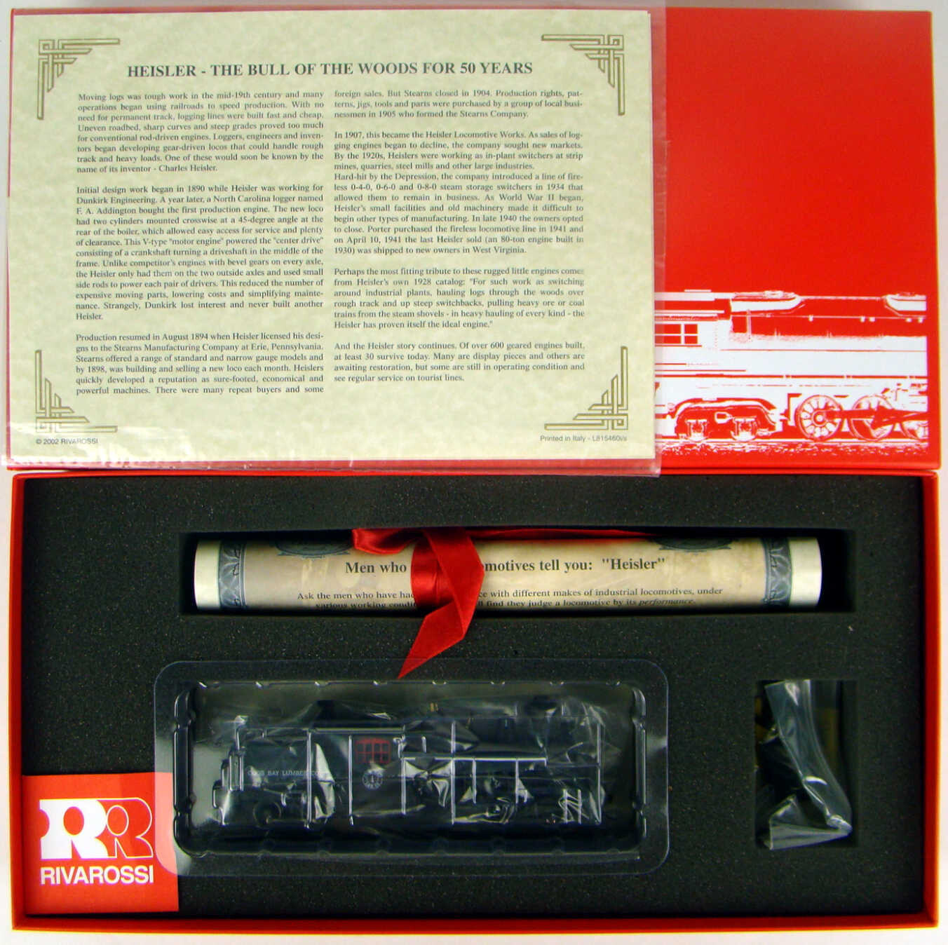 Rivarossi R5465 Coos Bay 2-Truck Heisler Logging Locomotive HO Scale