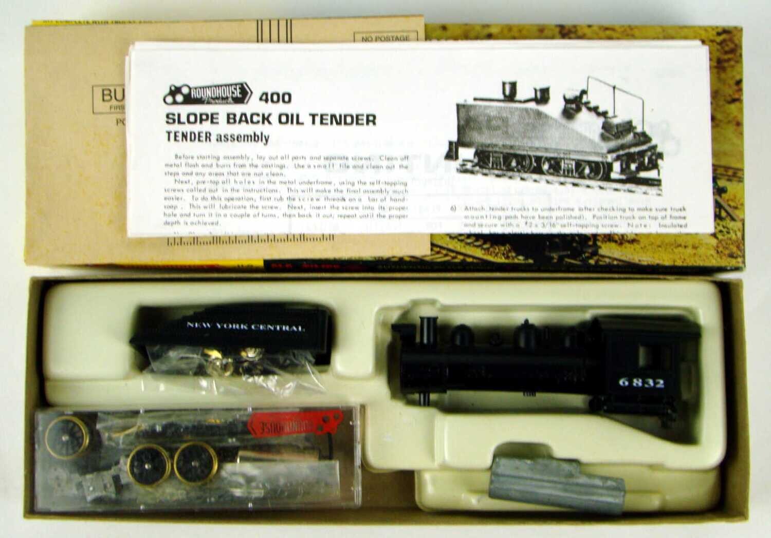 Roundhouse 413 NYC "Long Boiler" 0-6-0 Switcher w/Can Motor & Slope ...