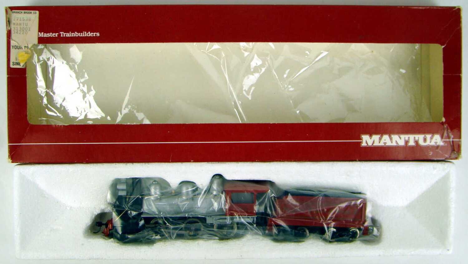 Mantua 313-001 Ohio AT&SF 2-6-0 Mogul Locomotive HO Scale