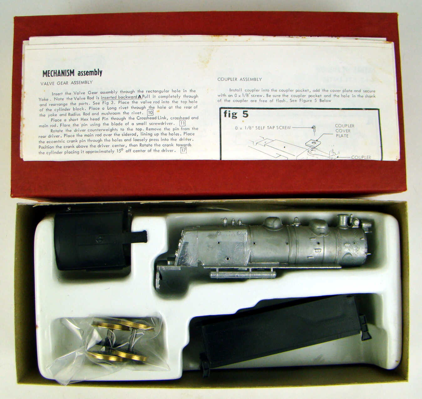 Roundhouse 435 Undecorated Harriman 4-4-2 Atlantic Kit with Oil Tender ...