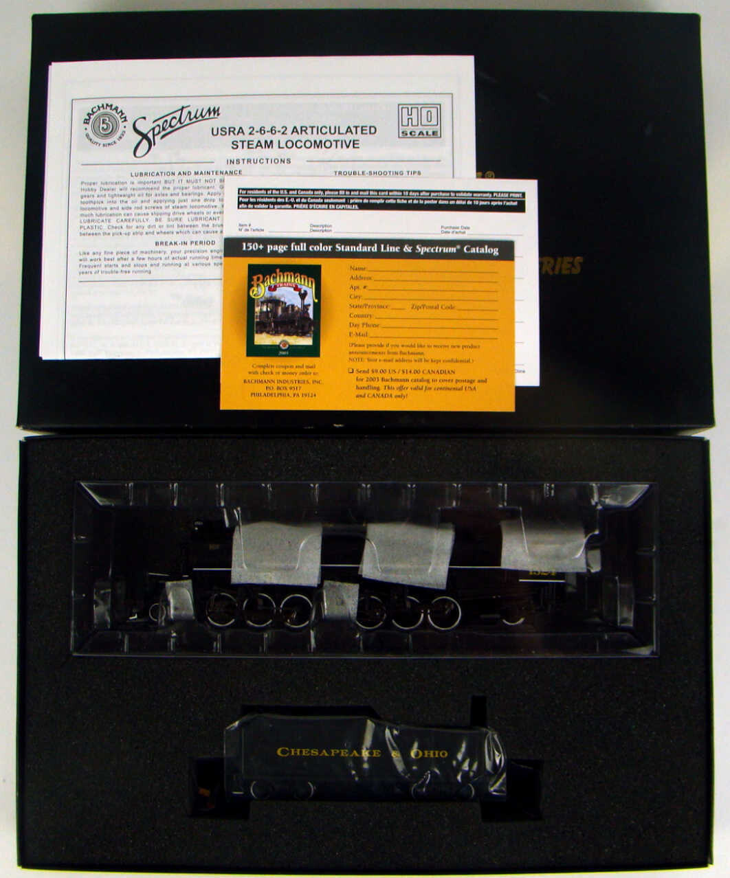 Spectrum 82602 C&O USRA Class H-5 2-6-6-2 Articulated Mallet #1524 HO Scale