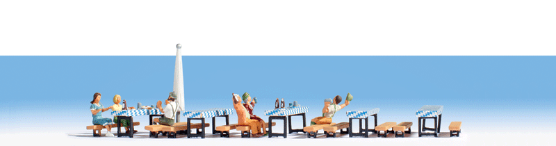 Noch 15830 HO Scale Beer Garden Set