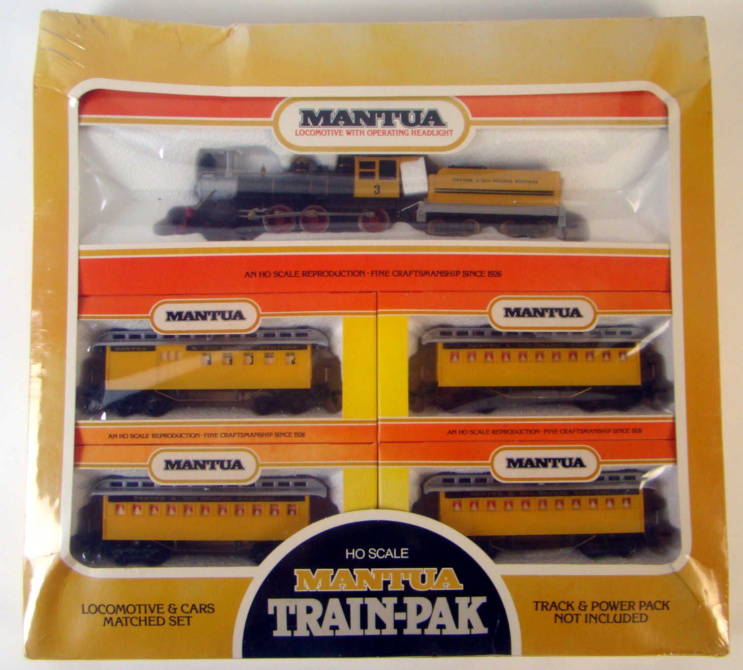 FACTORY SEALED Mantua 5000 D&RGW Train Pack HO Scale
