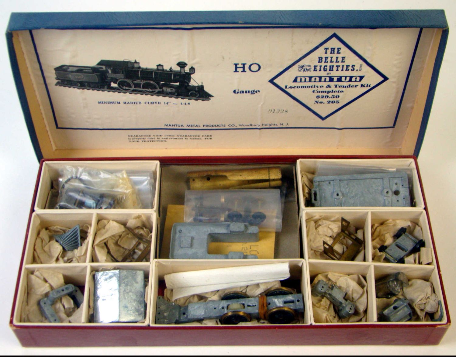 Mantua 205 Postwar "Belle of the 80's" 12 Volt Brass and Diecast 4-4-0 ...