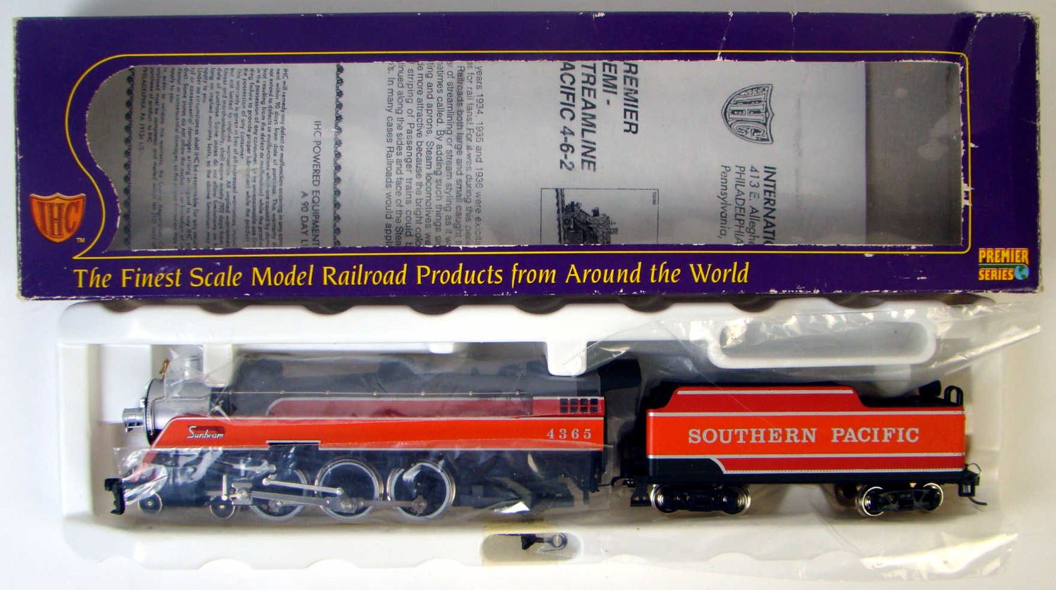 IHC M9862 SP "Sunbeam" Semi-Streamlined 4-6-2 Pacific Locomotive #4365 ...