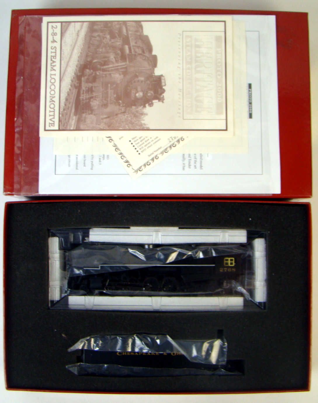 Proto 2000 30026 C&O Class K4 2-8-4 Kanawa Locomotive #2768 HO Scale