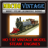 MRCHQ New and Fully Restored Vintage HO Scale Model Steam Engines 1:87