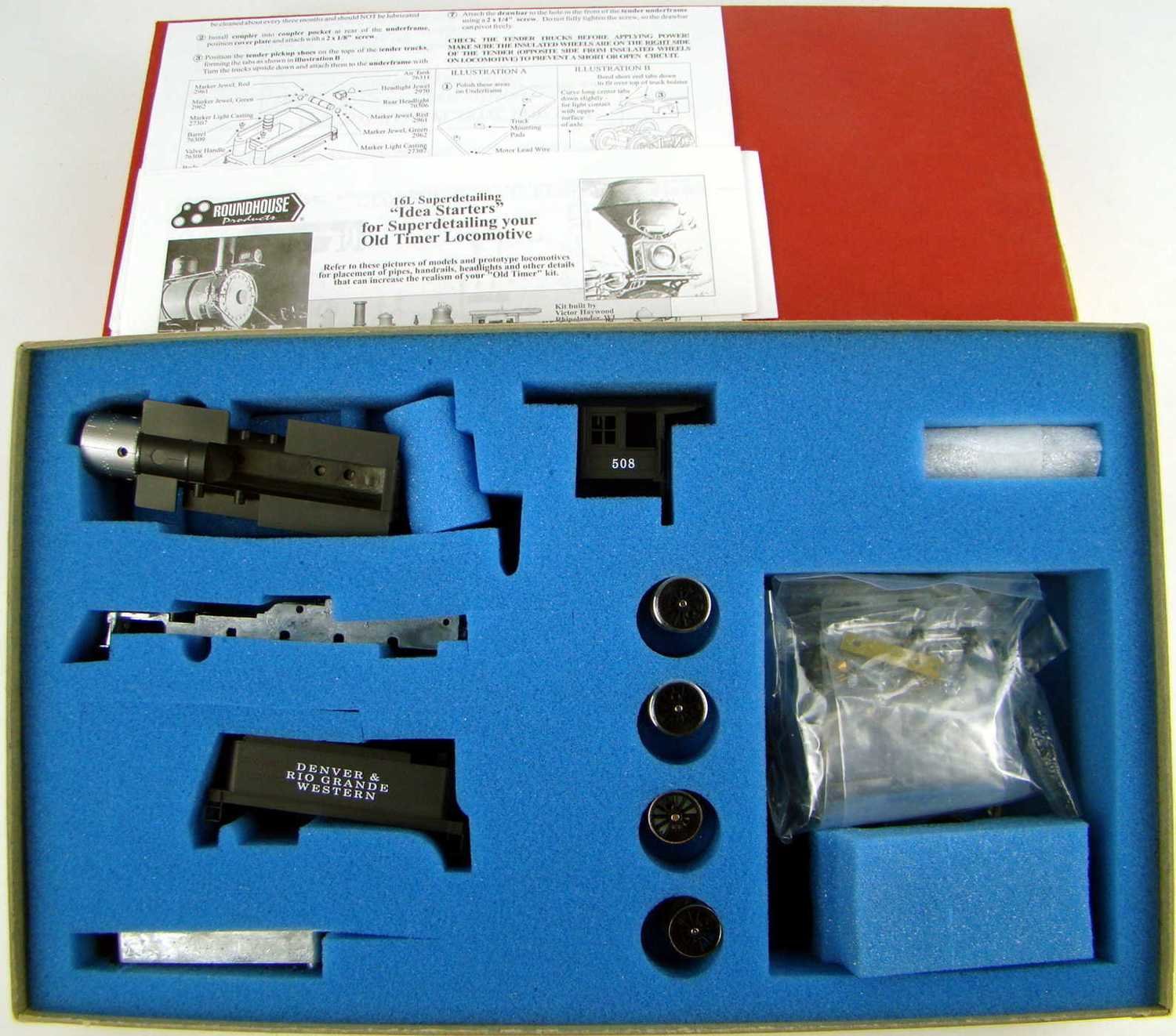 Roundhouse 485 D&RGW 2-8-0 (Early) Consolidation Locomotive Kit w ...