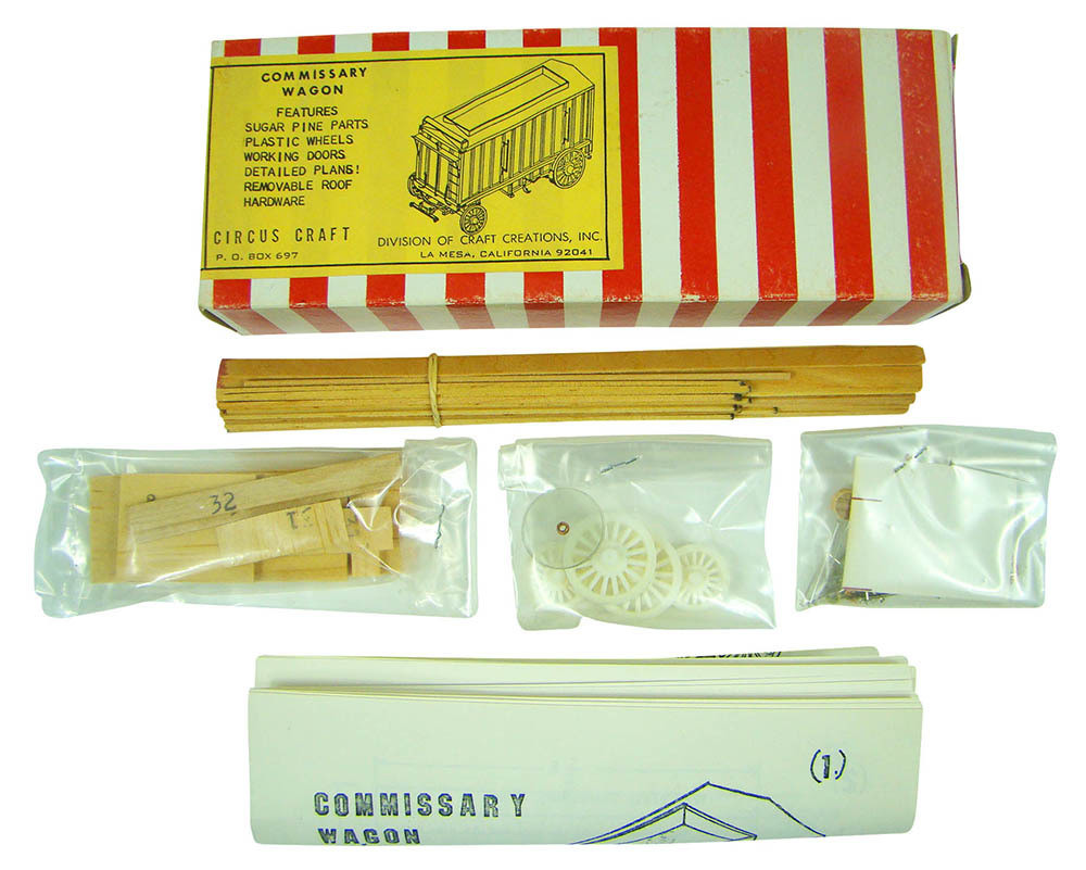 MRCHQ Collectible O Scale Circus Craft CW13 Commissary Wagon