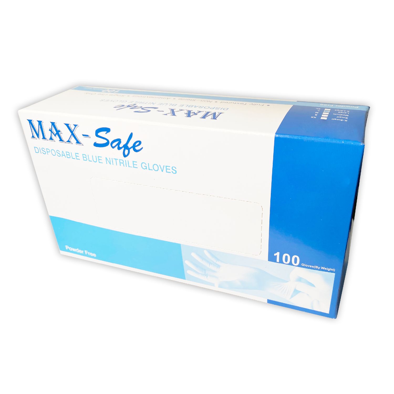 Gloves Nitrile Blue Powder Free 100s