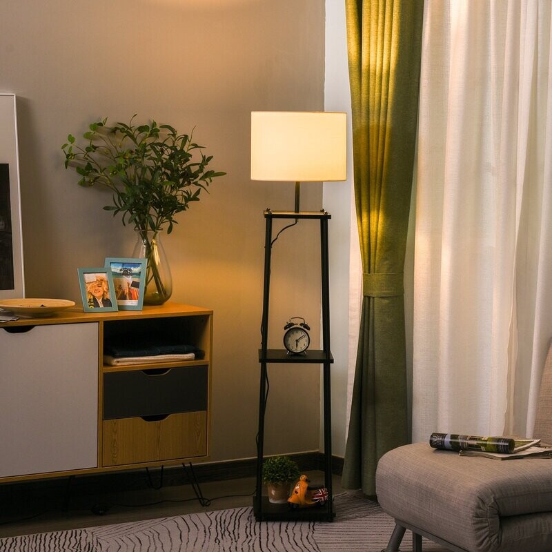 Stehlampe mit Regal Standleuchte