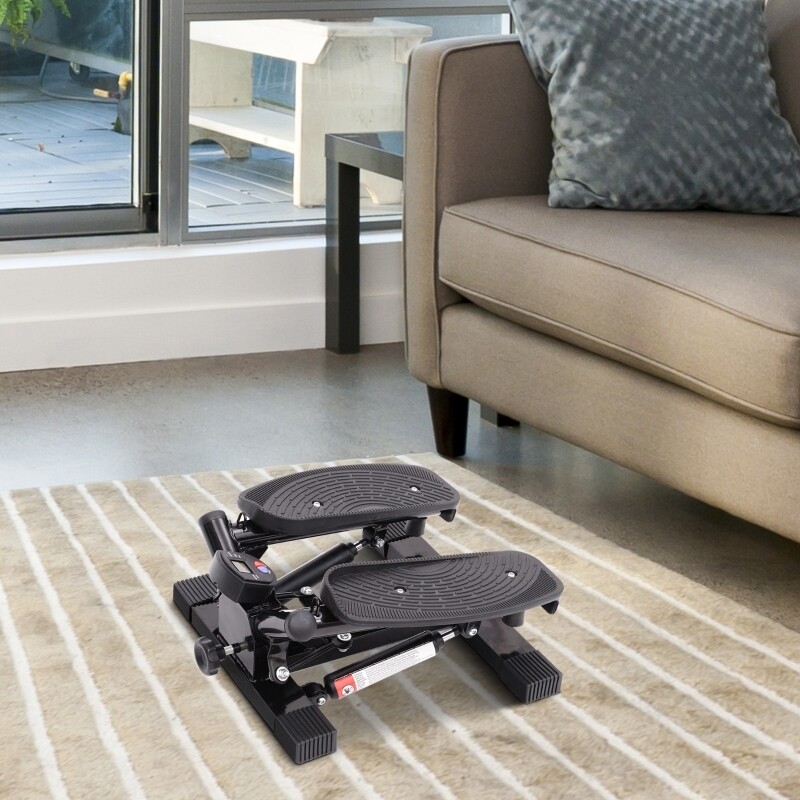 Mini Stepper Sidestepper inkl. Trainingsbänder schwarz