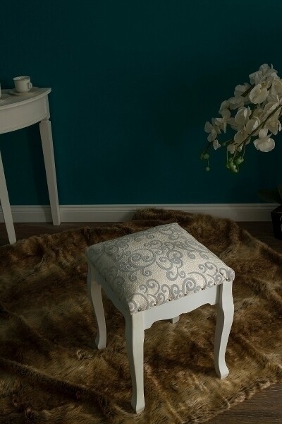 Hocker "Elegance", gepolstert mit Stoffbezug