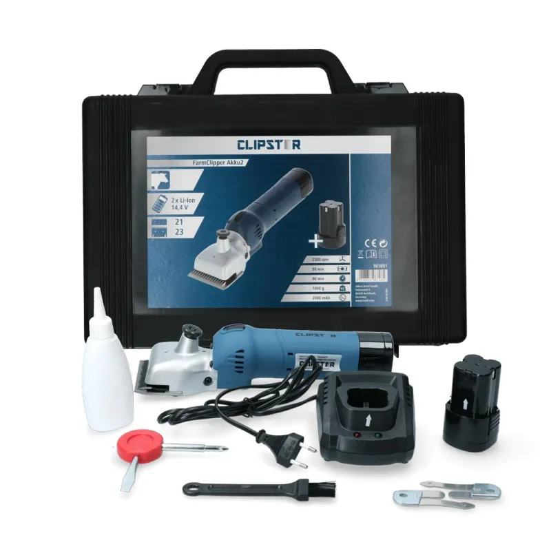 Schermaschine Clipster FarmClipper Akku2 Pferd – Allround-Rasiergerät