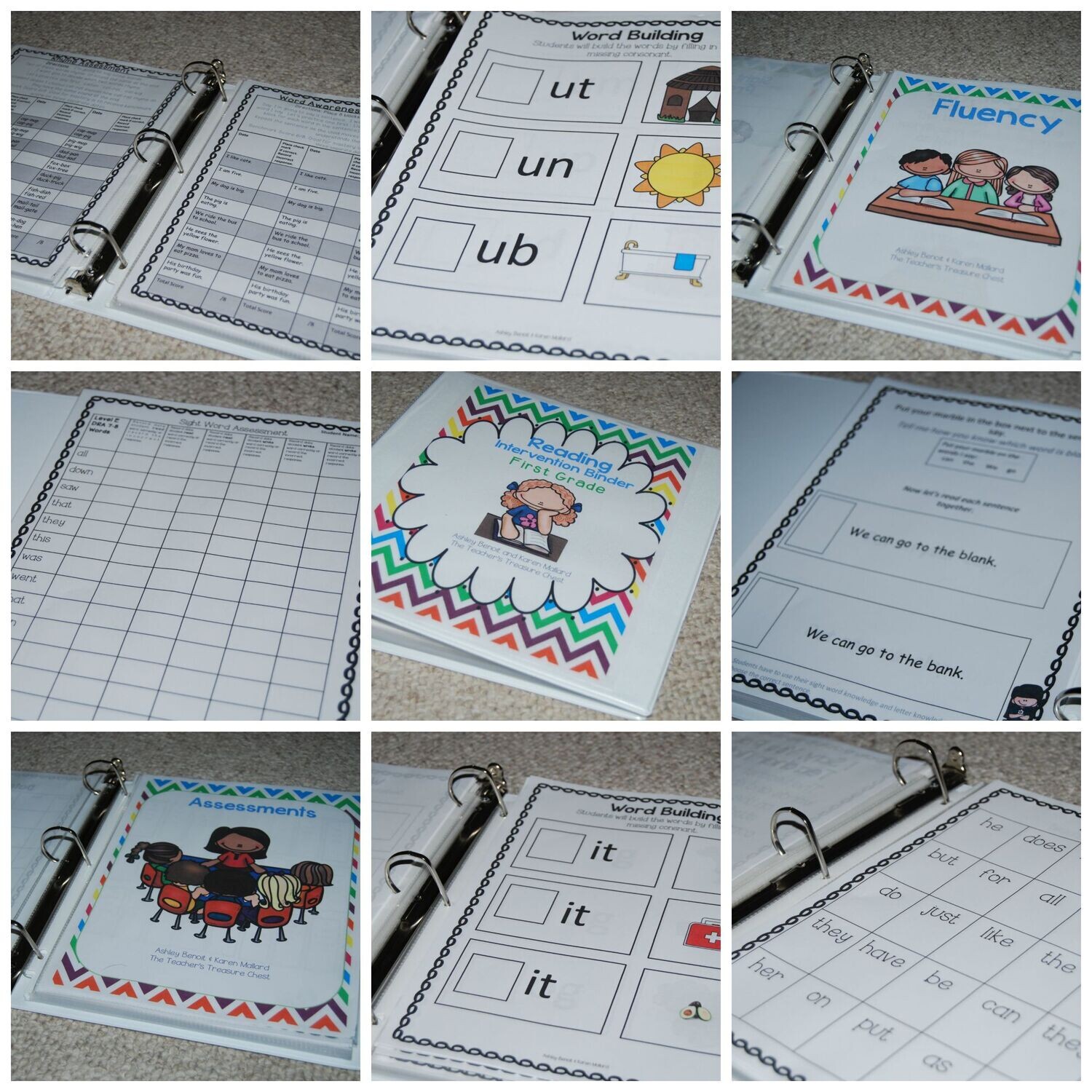 Reading Intervention Binders (HARD PRODUCT) - Store - The Teacher's ...