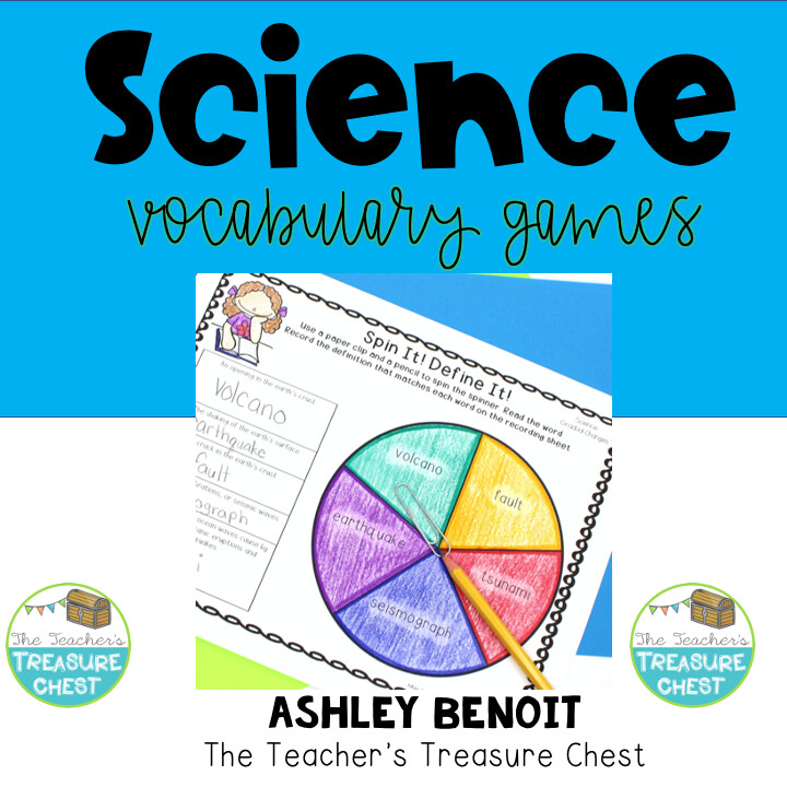 Science Vocabulary Games - Store - The Teacher's Treasure Chest