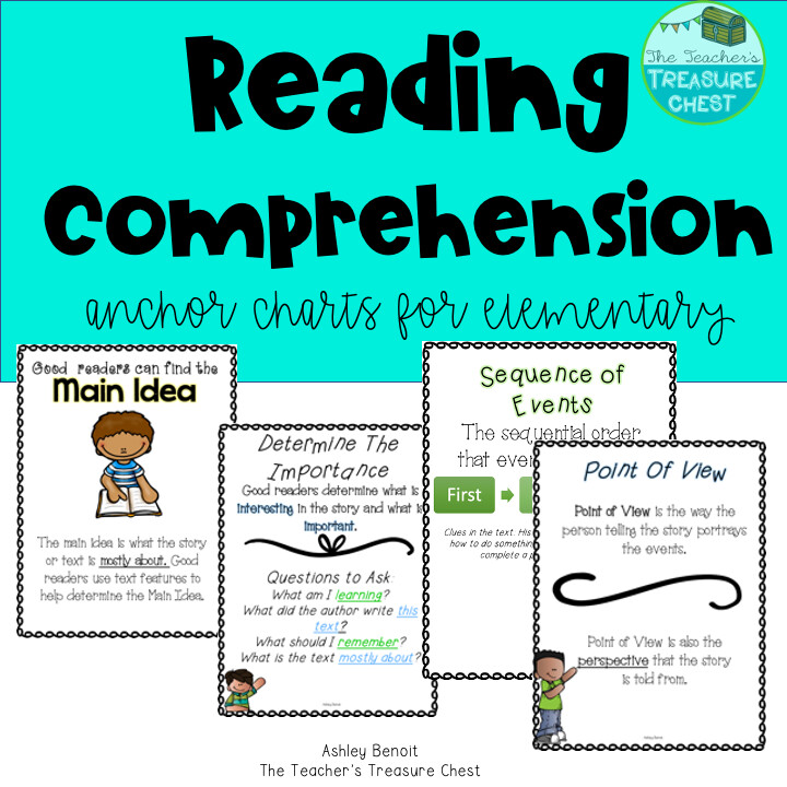 Reading Comprehension Anchor Charts - Store - The Teacher's Treasure Chest