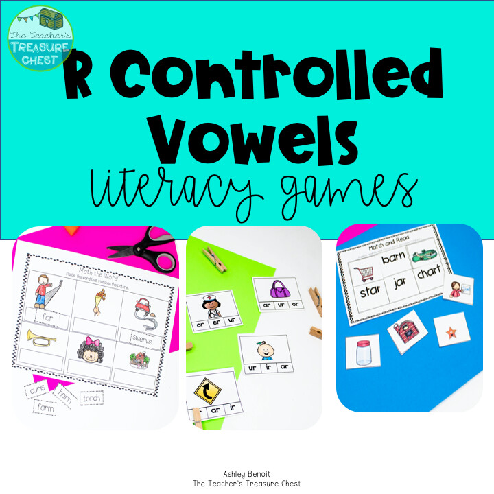 R Controlled Vowels Literacy Centers - Store - The Teacher's Treasure Chest