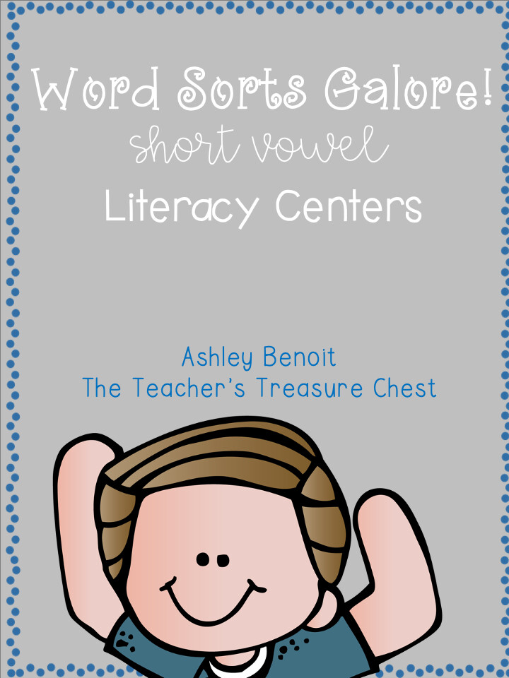 Short Vowel Word Sorts and Printables - Store - The Teacher's Treasure ...