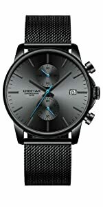 Affute Cheetah Men's All Black Watch