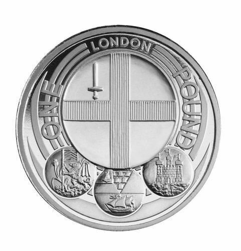 2010 Capital Cities of the UK London £1 Silver Proof Coin