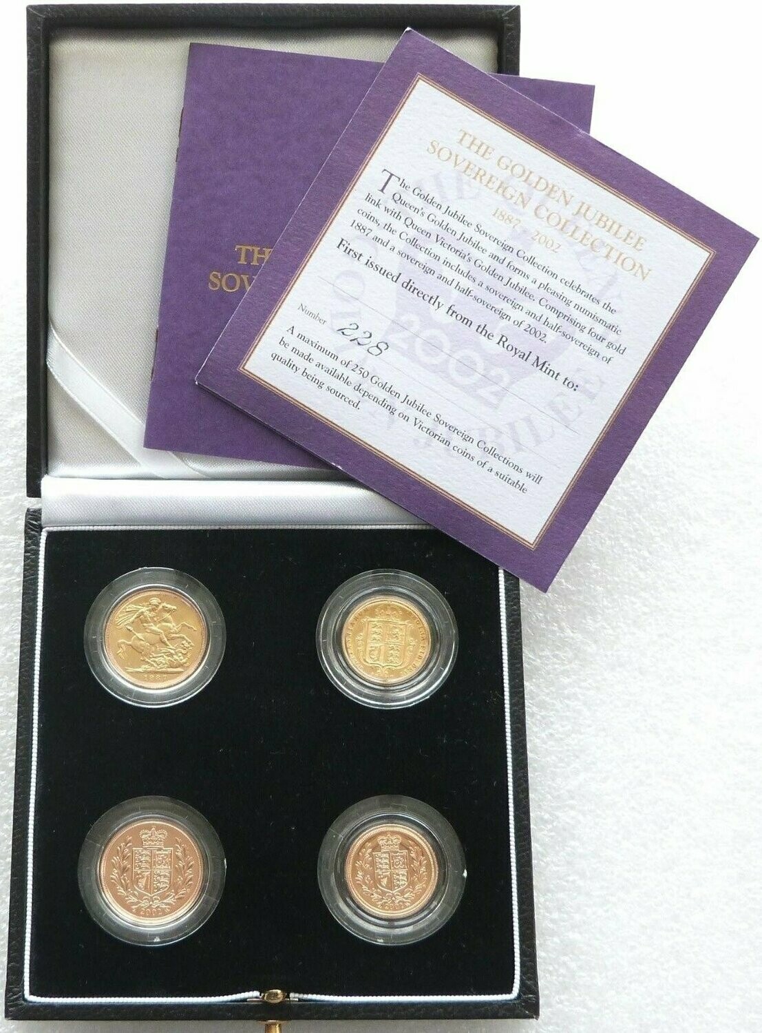 1887 - 2002 Golden Jubilee Queen Victoria Elizabeth II Sovereign Gold 4 ...