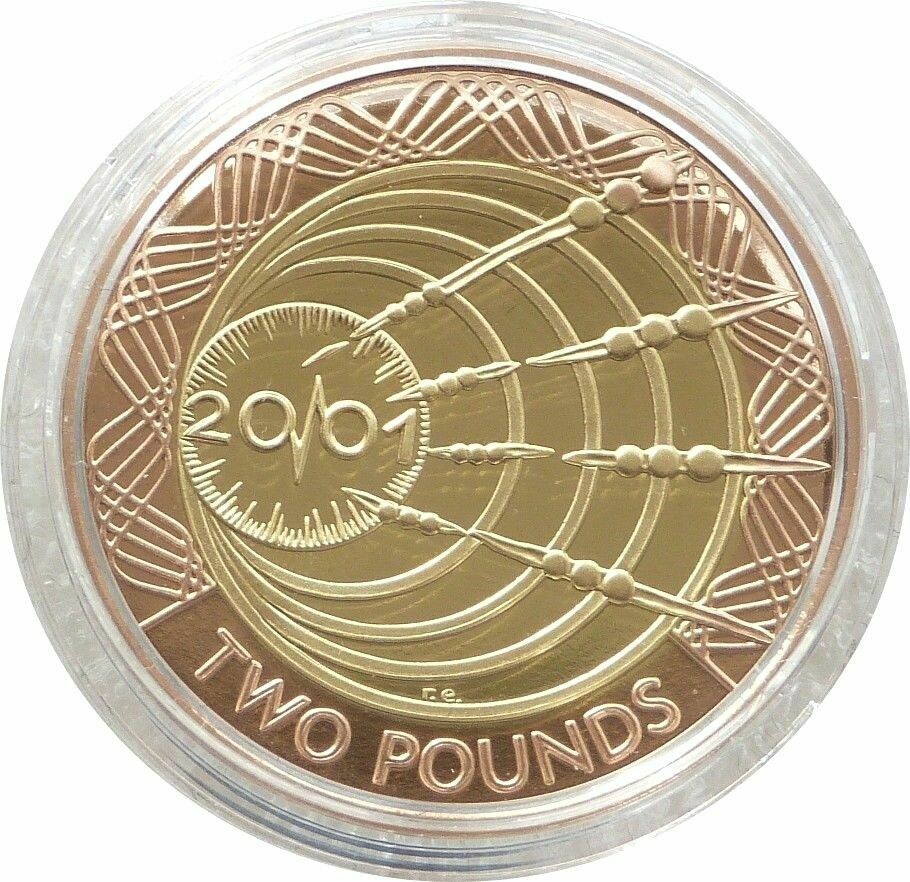 2001 Marconi £2 Gold Proof Coin Box Coa