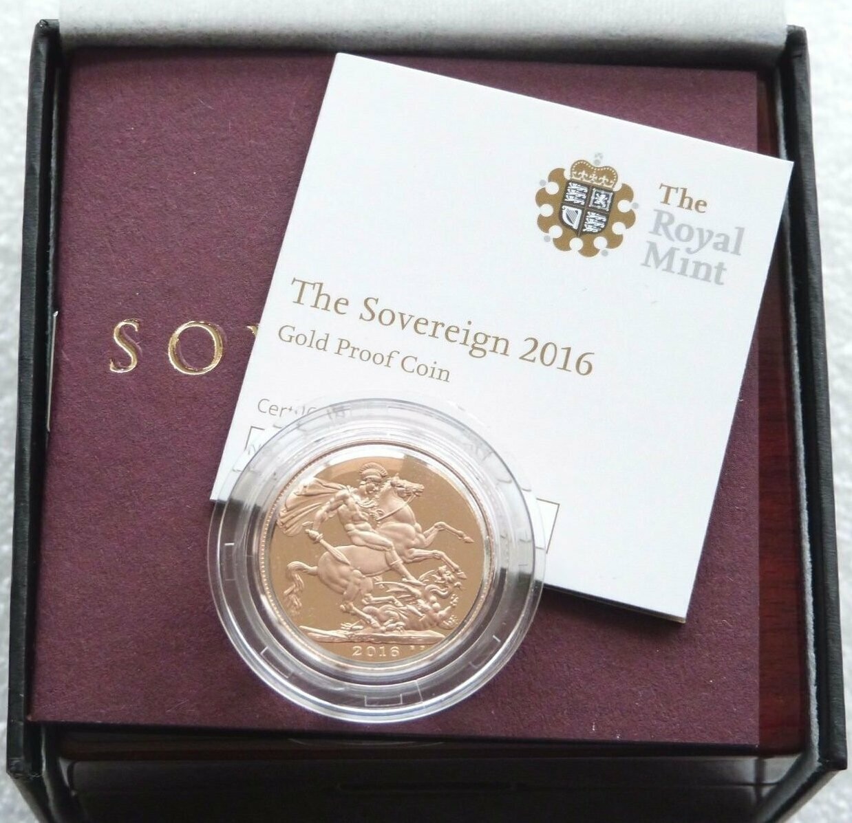 2016 Queens 90th Birthday Full Sovereign Gold Proof Coin Box Coa ...