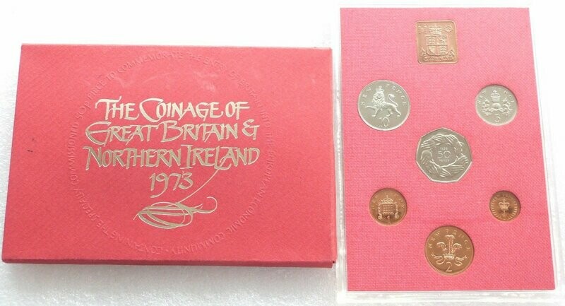 1973 Royal Mint Standard Proof 6 Coin Set