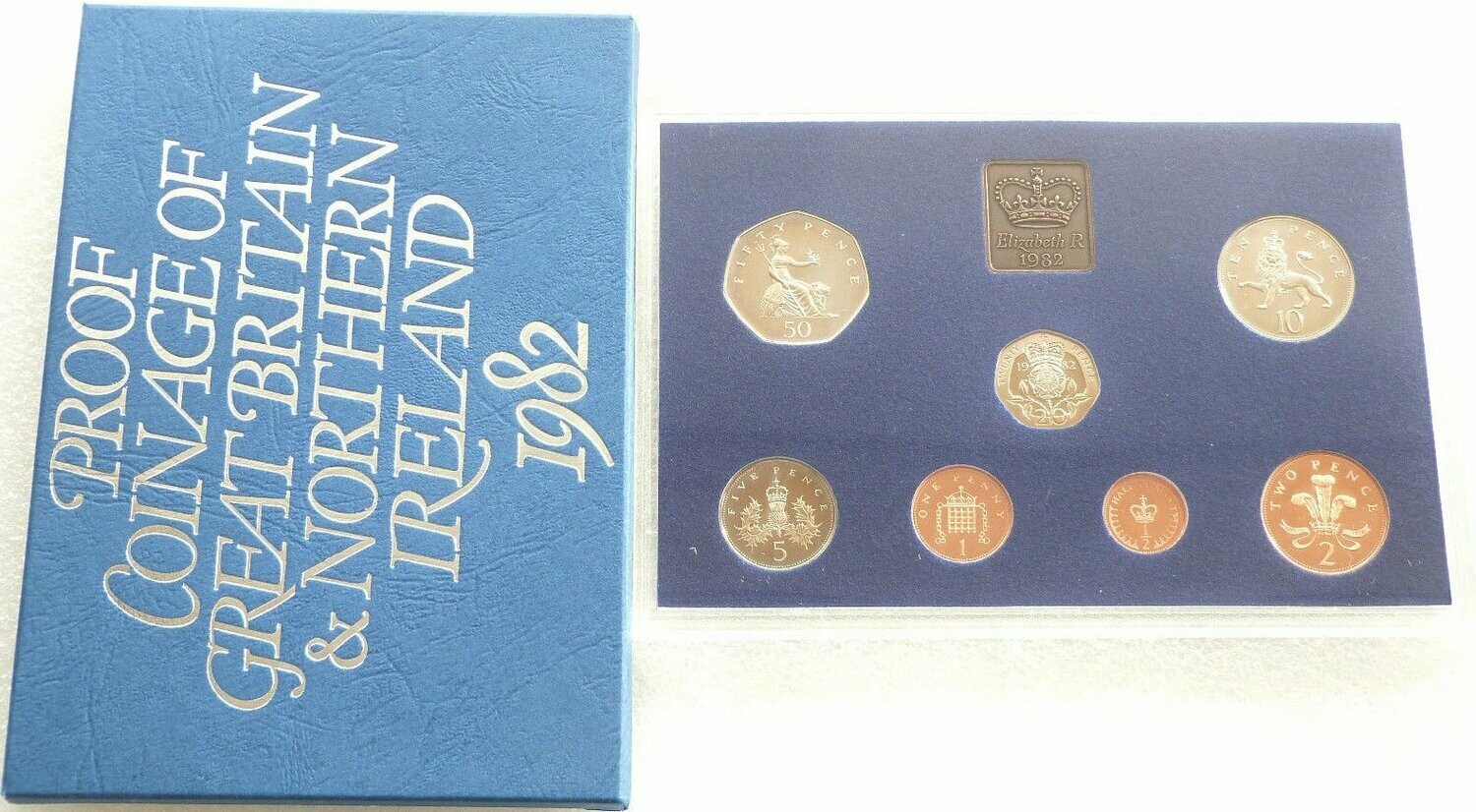 1982 Royal Mint Standard Proof 7 Coin Set