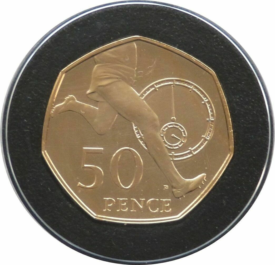 2009 Roger Bannister 50p Gold Plated Proof Coin - 2004
