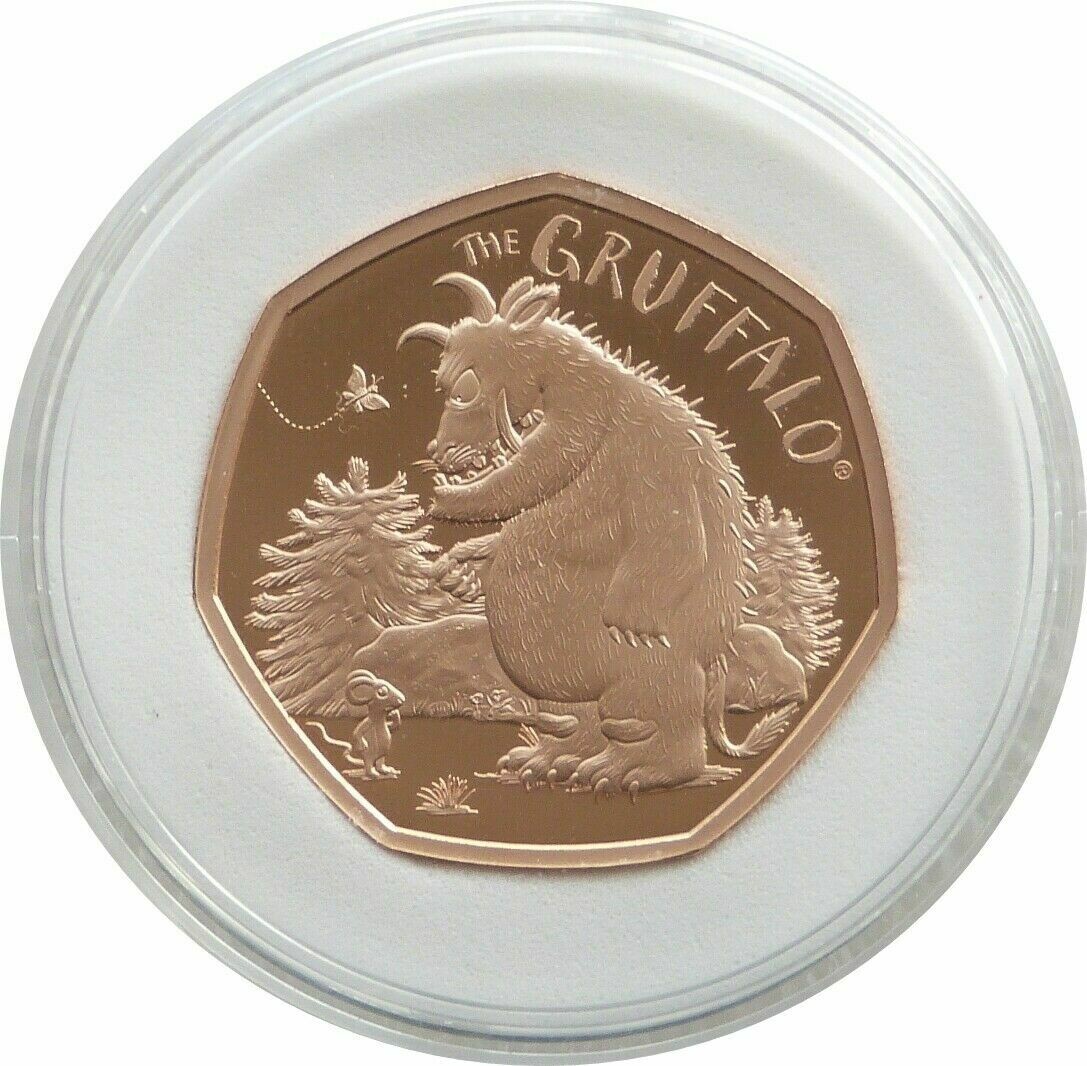 2019 The Gruffalo and Mouse 50p Gold Proof Coin Box Coa