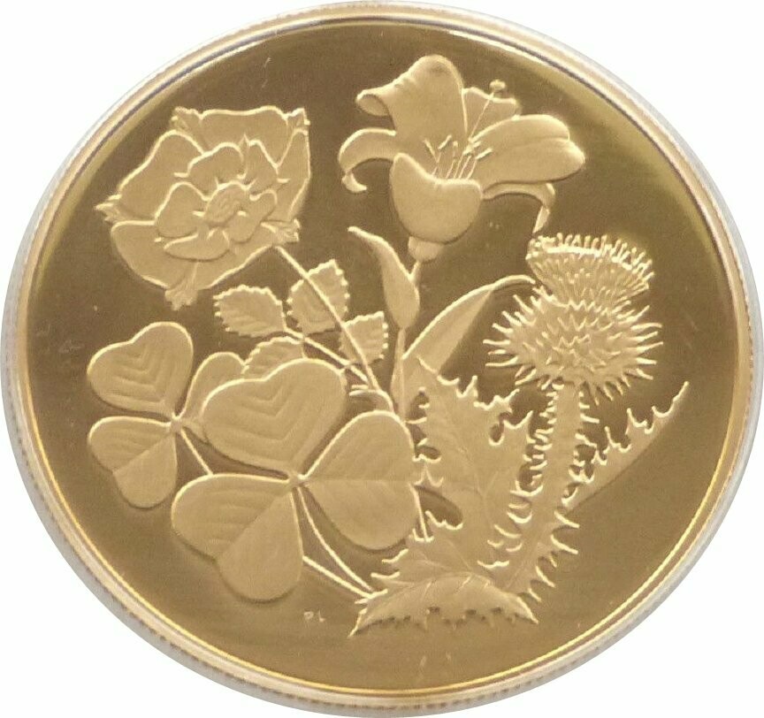 1998 Canada Shamrock and Thistle $350 Gold Proof Coin