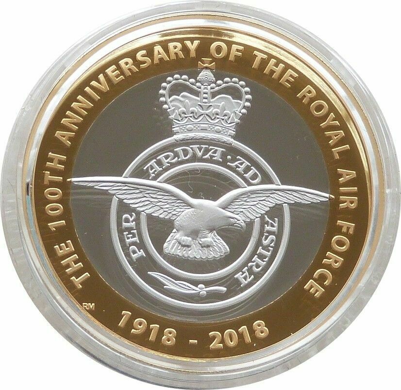 2018 Royal Air Force Emblem £2 Silver Proof Coin Box Coa