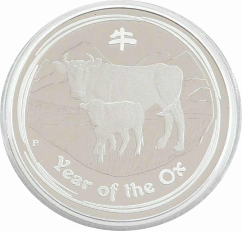 2009-P Australia Lunar Ox $2 Silver Proof 2oz Coin