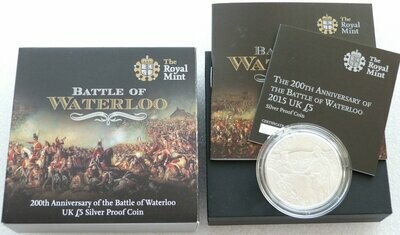 2015 Battle of Waterloo £5 Proof Coin