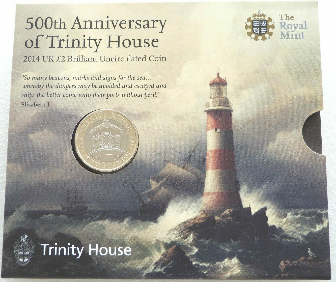 2014 Trinity House £2 Brilliant Uncirculated Coin Pack