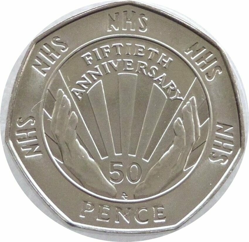 1998 National Health Service NHS 50p Brilliant Uncirculated Coin