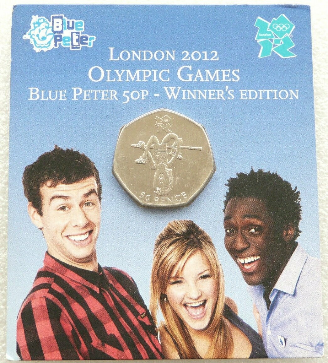 2009 Blue Peter London Olympic Games 50p Brilliant Uncirculated Coin