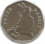 2020 Peter Rabbit 50p Gold Proof Coin Box Coa