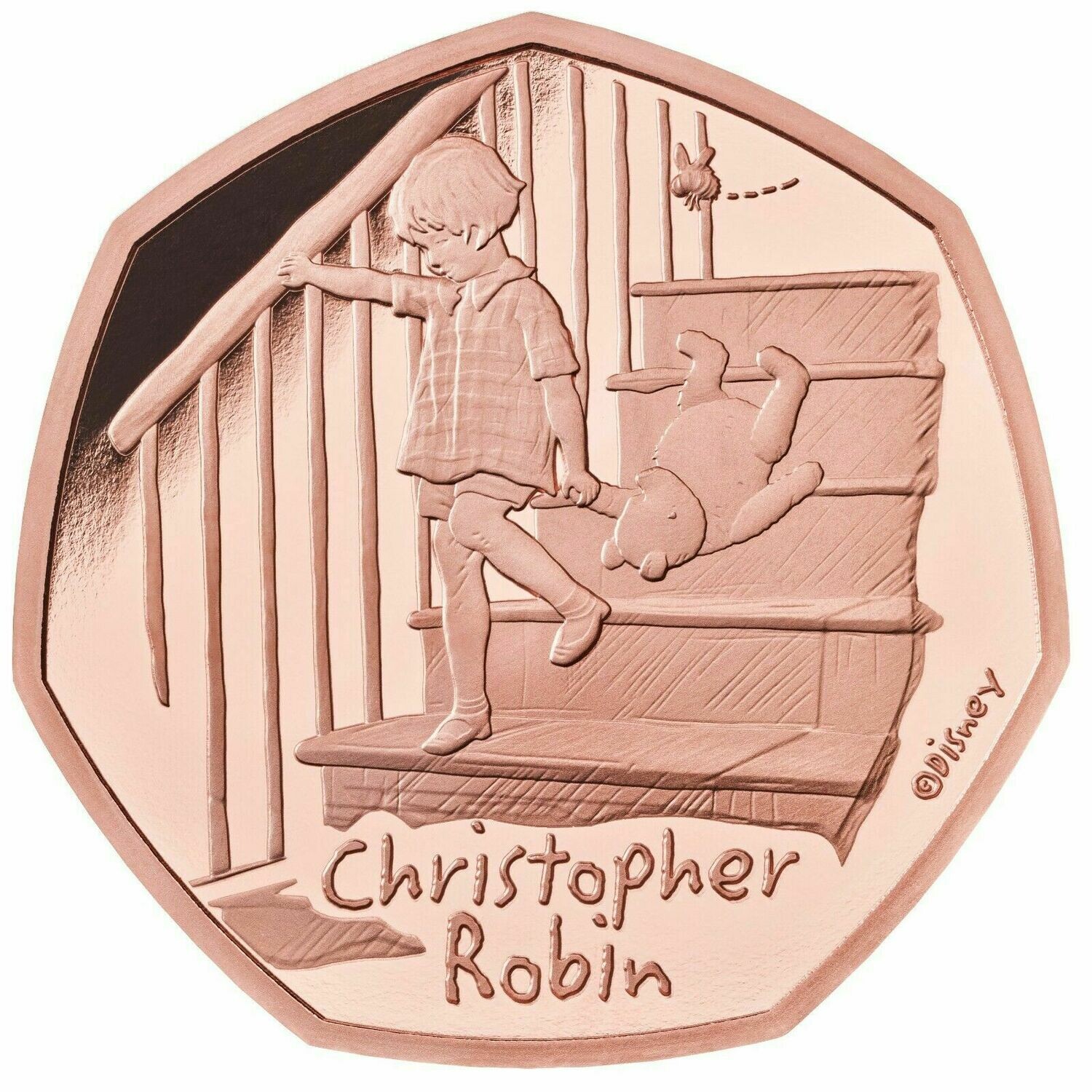 2020 Christopher Robin 50p Gold Proof Coin Box Coa
