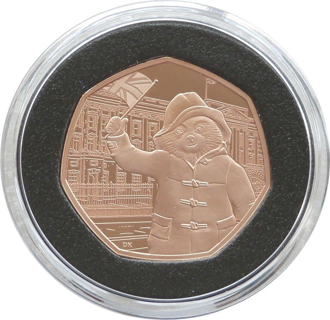 2018 Paddington at Buckingham Palace 50p Gold Proof Coin Box Coa