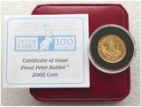 2020 Peter Rabbit 50p Gold Proof Coin Box Coa