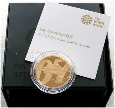 2020 James Bond 007 Special Issue £500 Gold Proof 5oz Coin PCGS PR69 DCAM