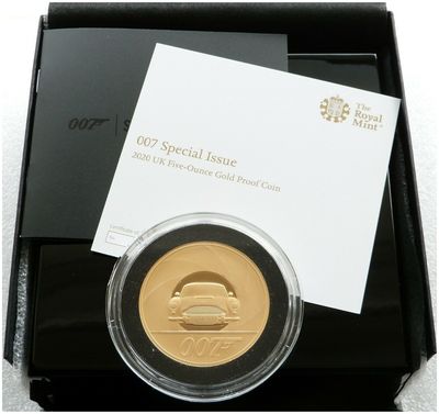 2020 James Bond 007 Special Issue £500 Gold Proof 5oz Coin PCGS PR69 DCAM