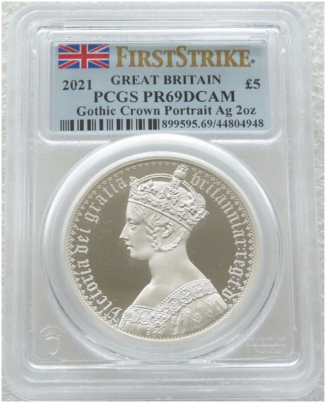 William Wyon - Gothic Crown Portrait Coins