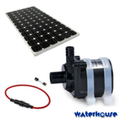 5m High Solar Water Pump, Fuse and Panel